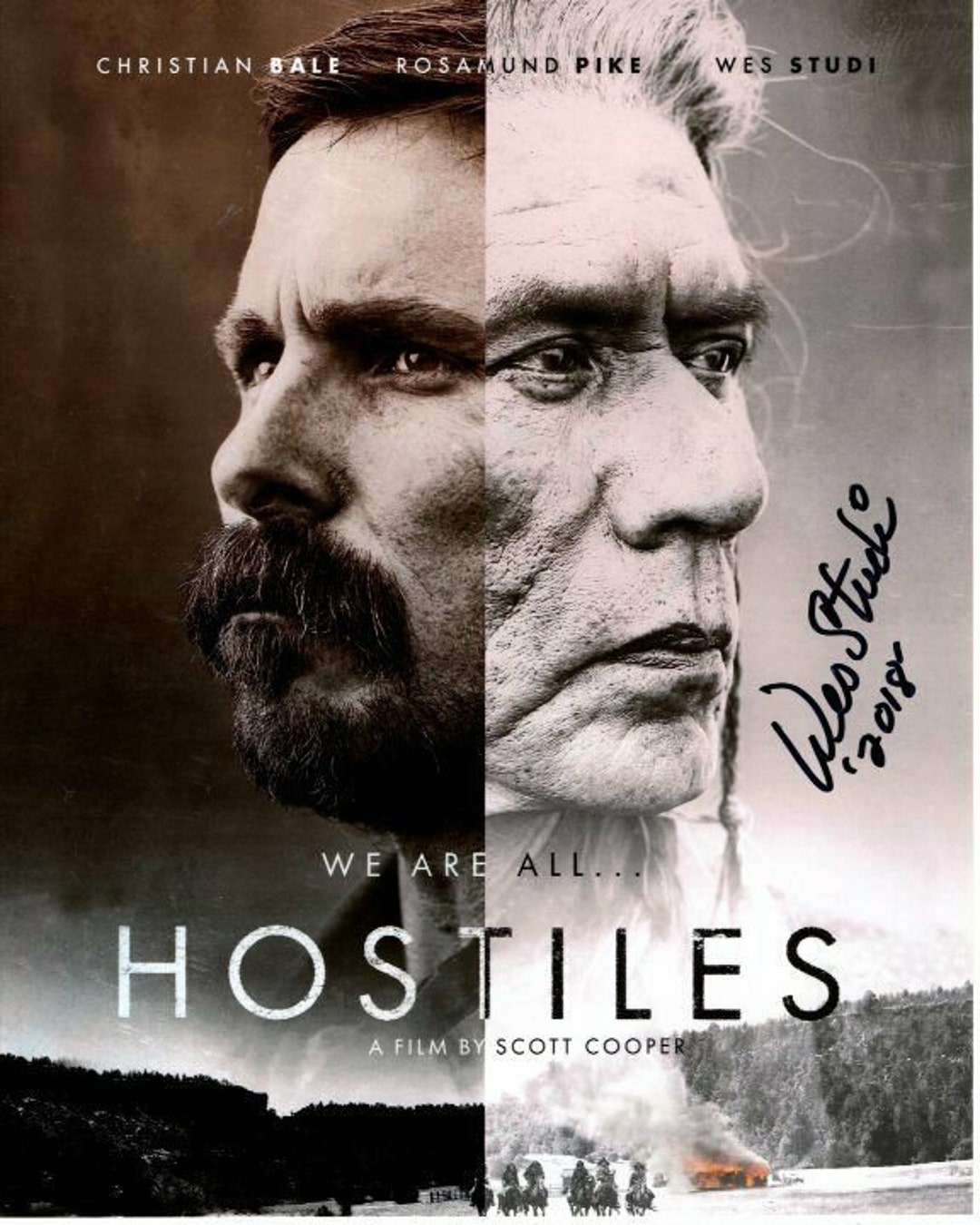 Wes Studi Signed Autographed Hostiles Chief Yellow Hawk Photo - Etsy
