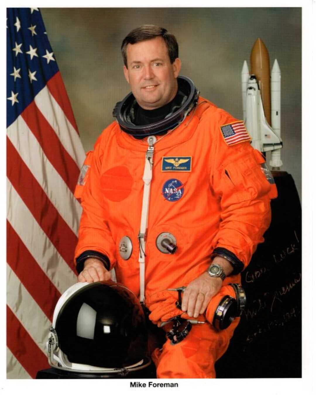 Mike Foreman Signed Autographed 8x10 Nasa Astronaut Litho Photo - Etsy