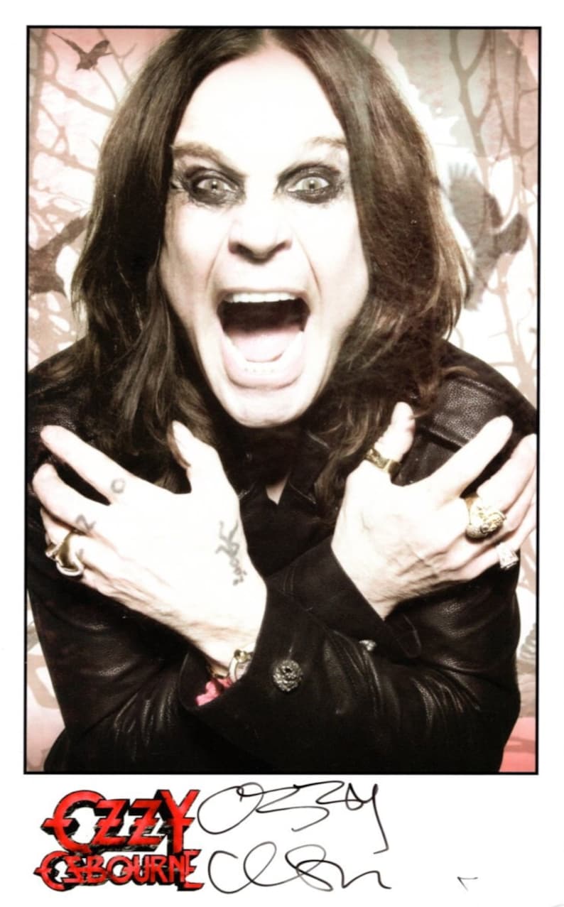 Ozzy Osbourne Signed Autographed 5x8 Photo ( Black Sabbath ) - Etsy