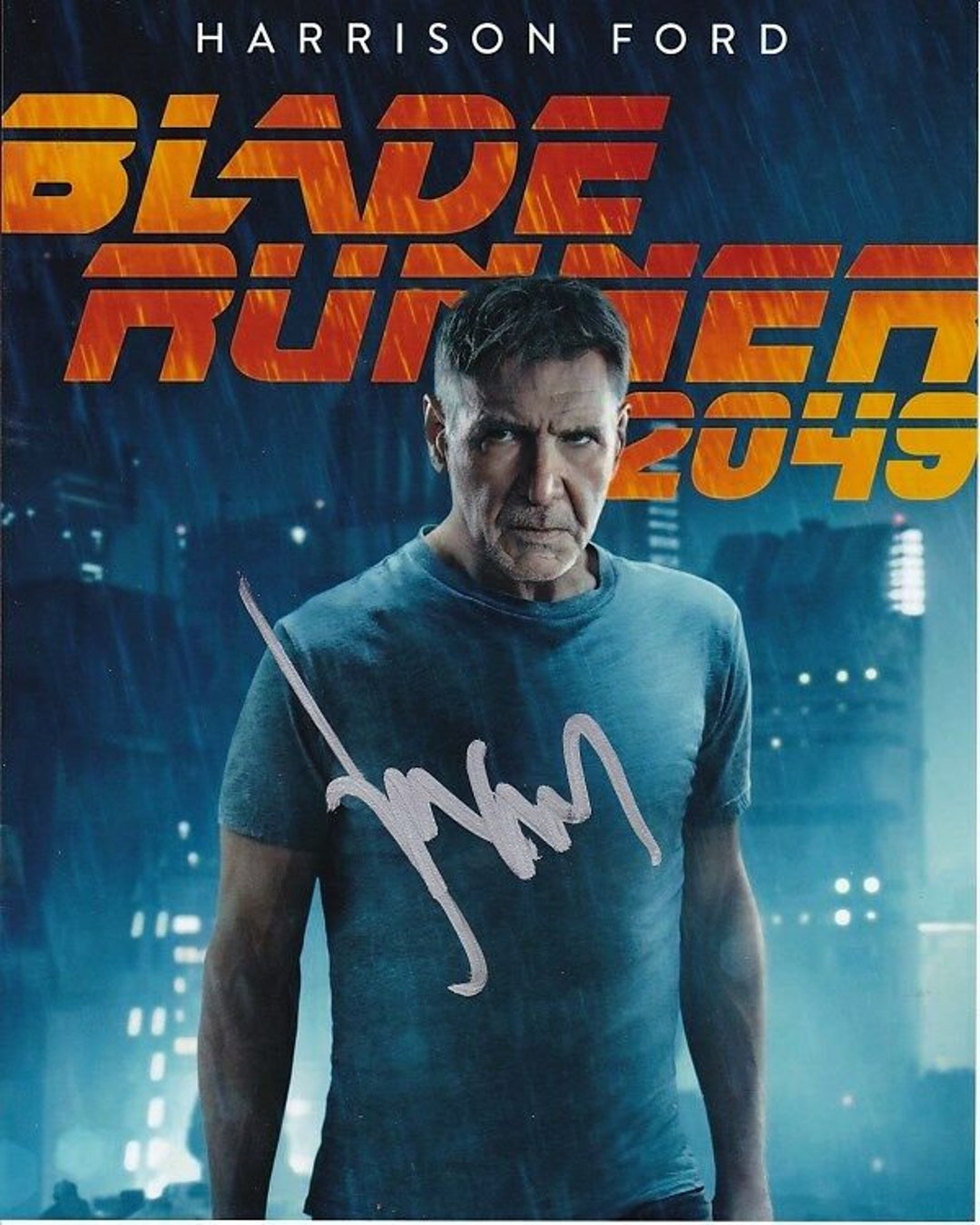 Harrison Ford Signed Autographed 8x10 Blade Runner 2049 Rick Deckard ...