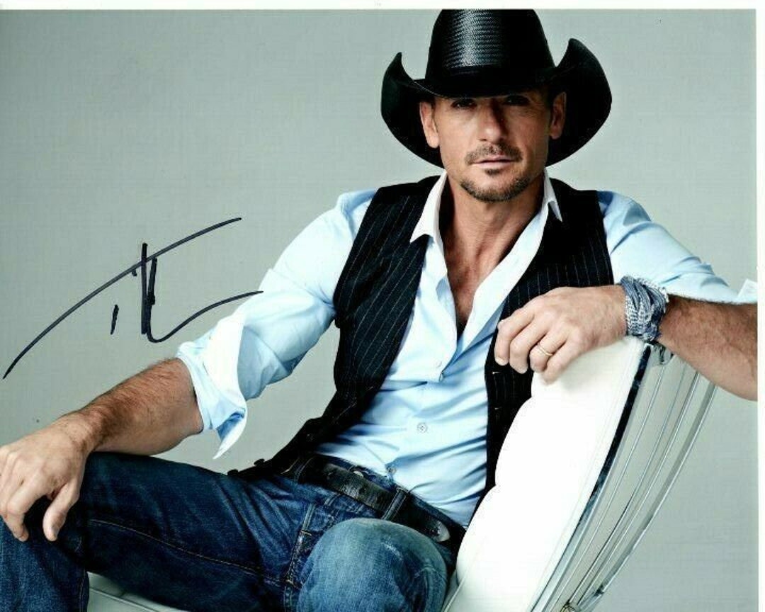 Tim Mcgraw Signed Autographed 8x10 Photo - Etsy