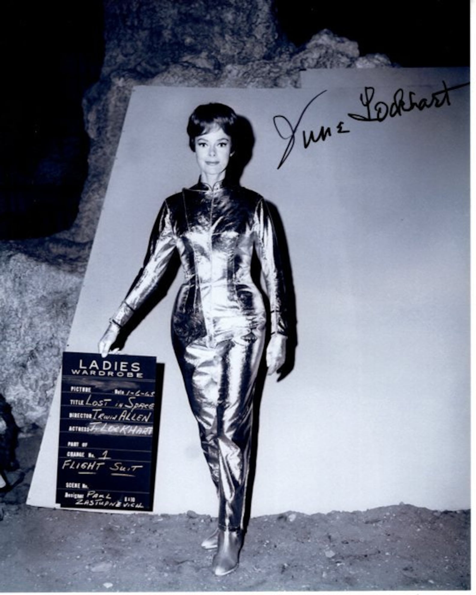 June Lockhart Signed Autographed 8x10 Lost in Space Maureen Robinson ...