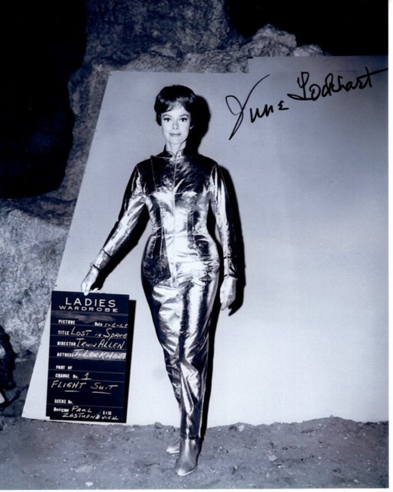 June Lockhart Signed Autographed 8x10 Lost in Space Maureen Robinson ...