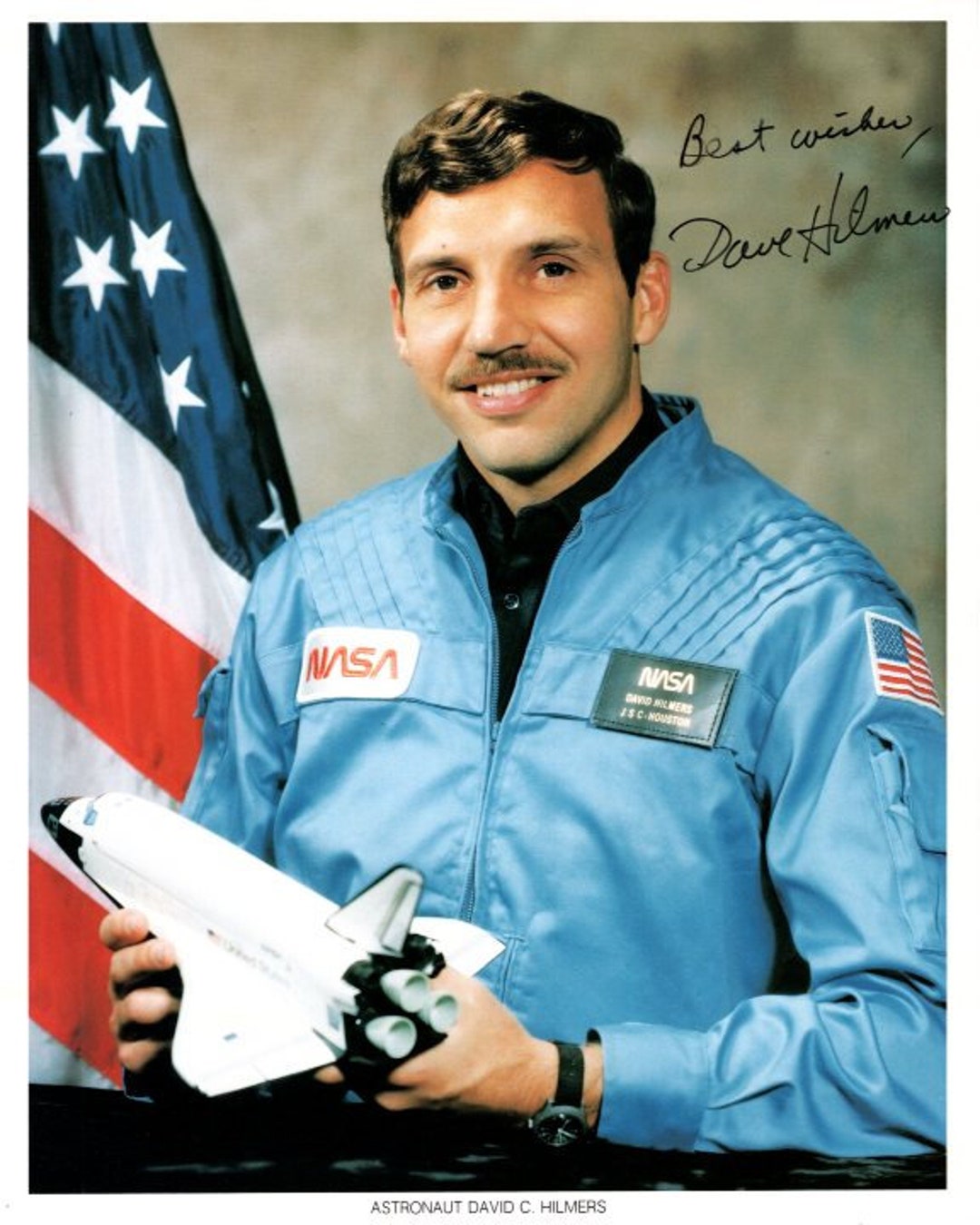 David Dave C. Hilmers Signed Autographed 8x10 Nasa Astronaut Litho ...