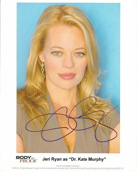 Jeri Ryan Signed Autographed Body of Proof Dr. Kate Murphy - Etsy