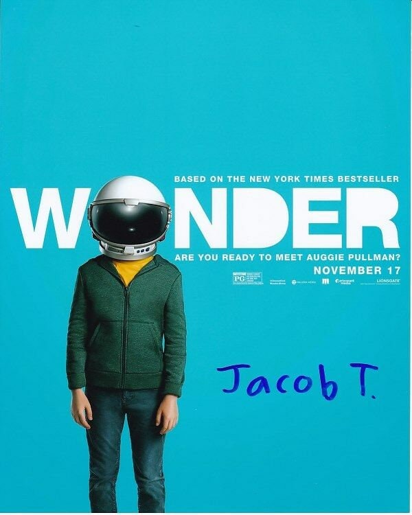 Jacob Tremblay Signed Autographed Wonder Auggie Pullman Photo - Etsy