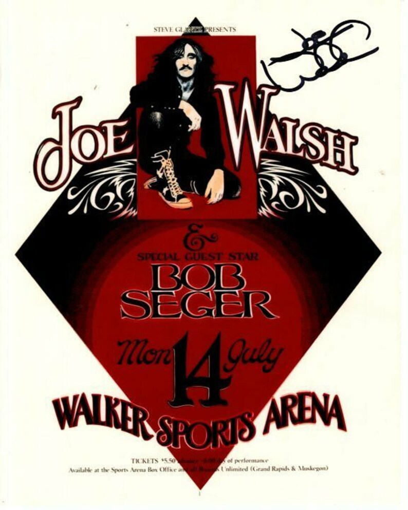 Joe Walsh Signed Autographed 8x10 Photo Eagles - Etsy