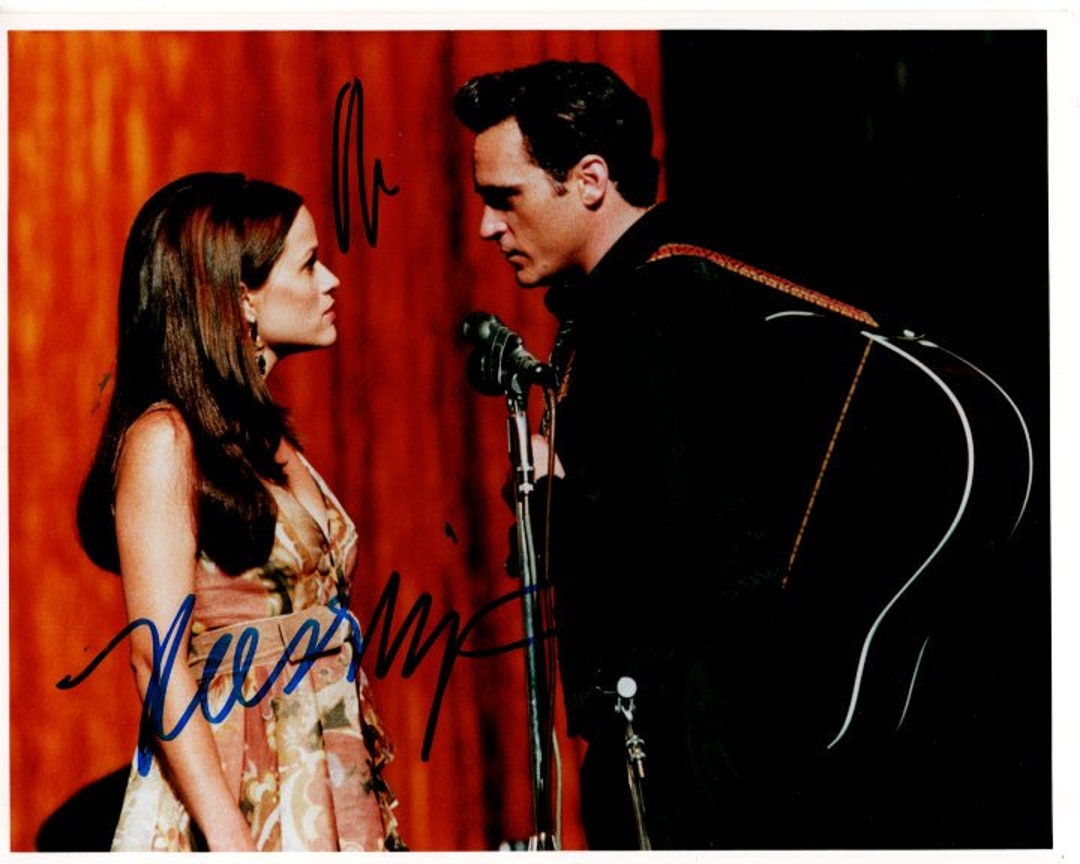 Joaquin Phoenix and Reese Witherspoon Signed Autographed 8x10 Walk the ...