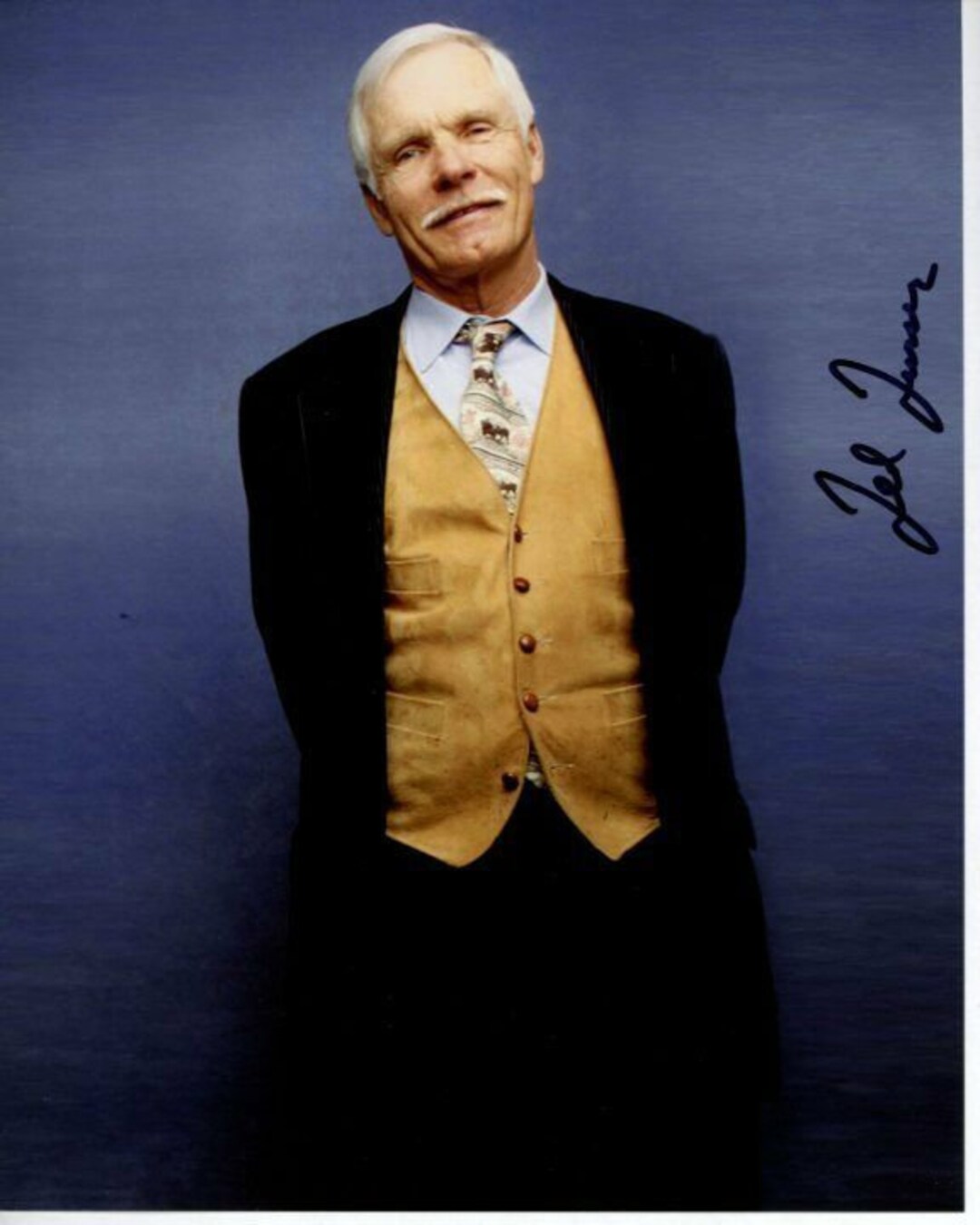 Ted Turner Signed Autographed Photo - Etsy