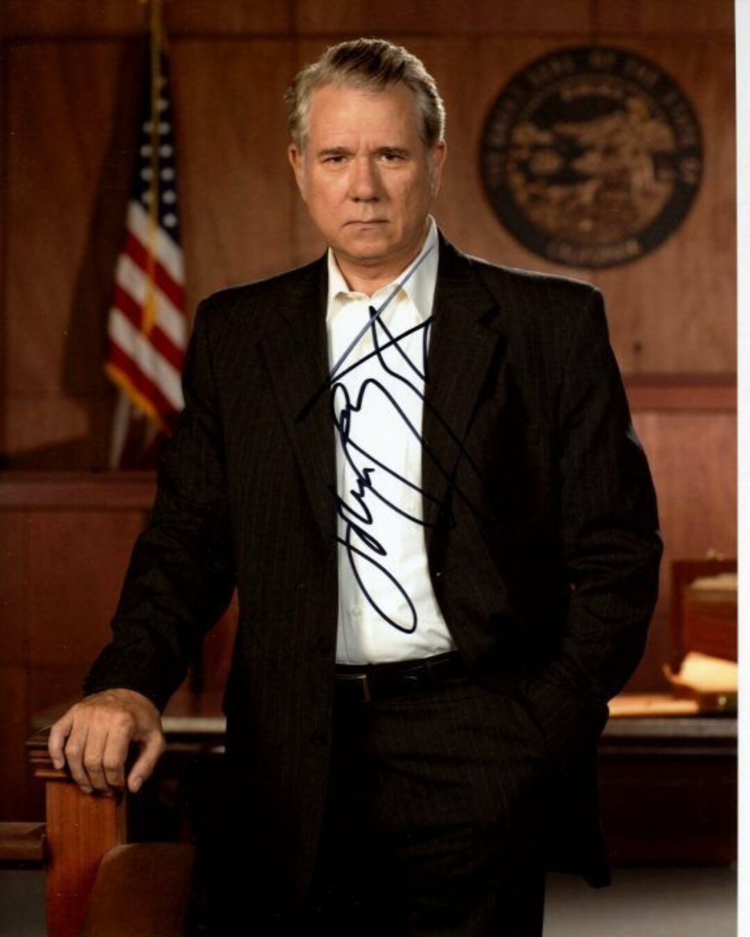 John Larroquette Signed Autographed 8x10 Boston Legal Carl Sack Photo ...