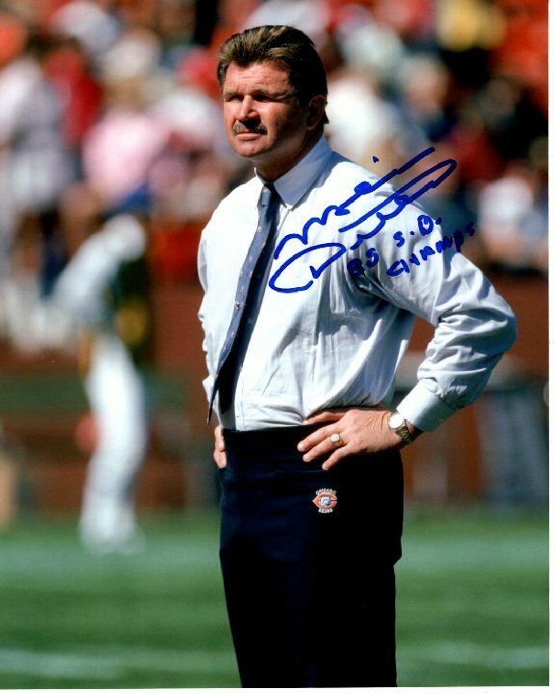 Mike Ditka Signed Autographed 8x10 Nfl Chicago Bears Photo - Etsy