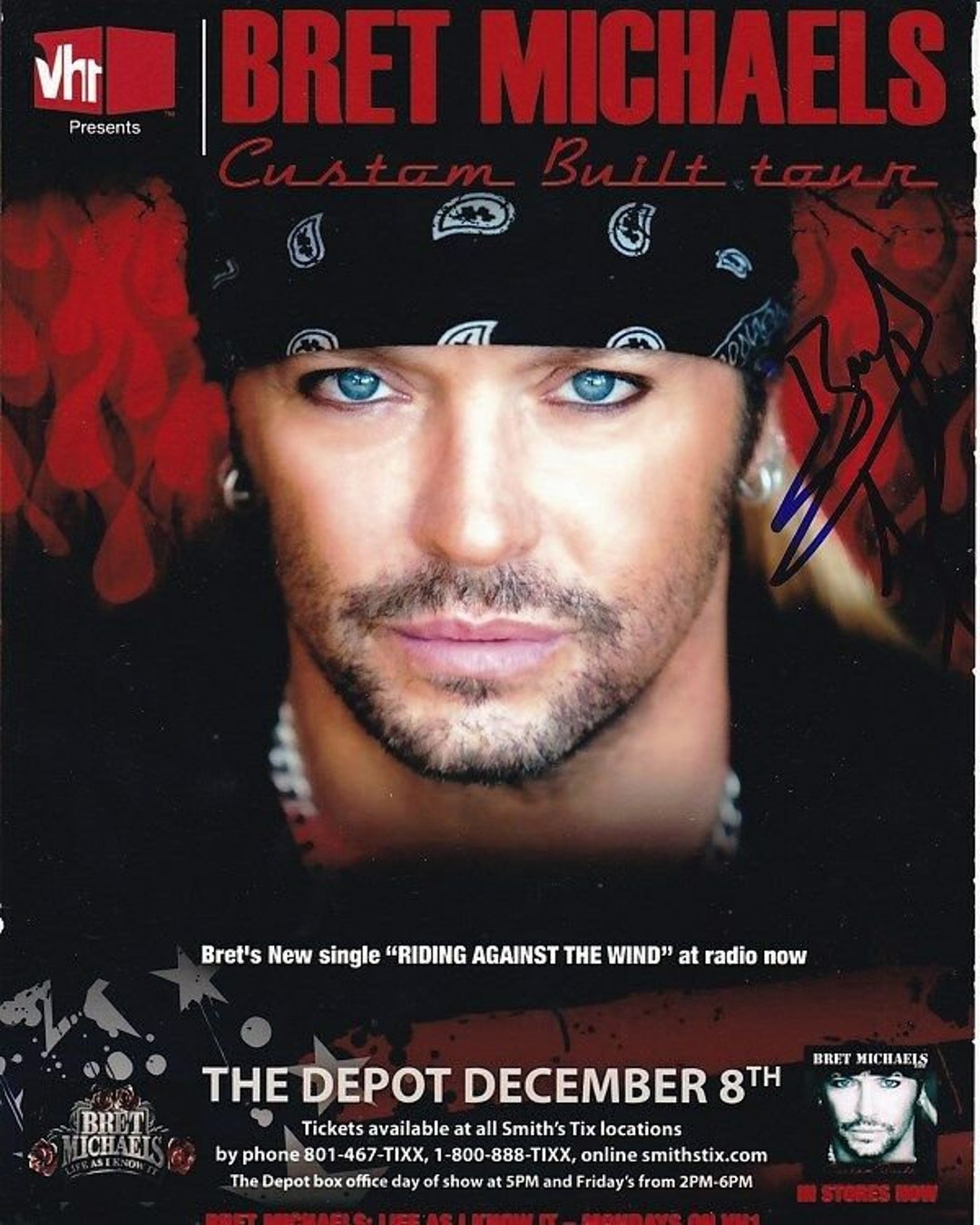 Bret Michaels Signed Autographed 8x10 Photo Poison - Etsy