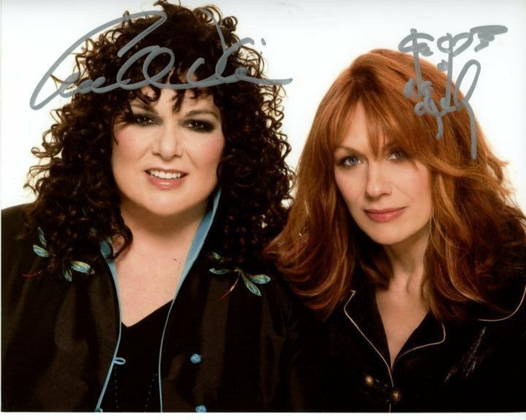 Ann & Nancy Wilson Signed Autographed 8x10 Heart Photo - Etsy