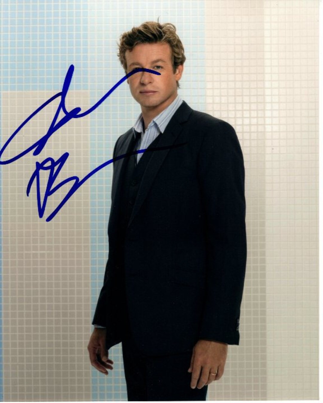 Simon Baker Signed Autographed 8x10 the Mentalist Patrick Jane - Etsy