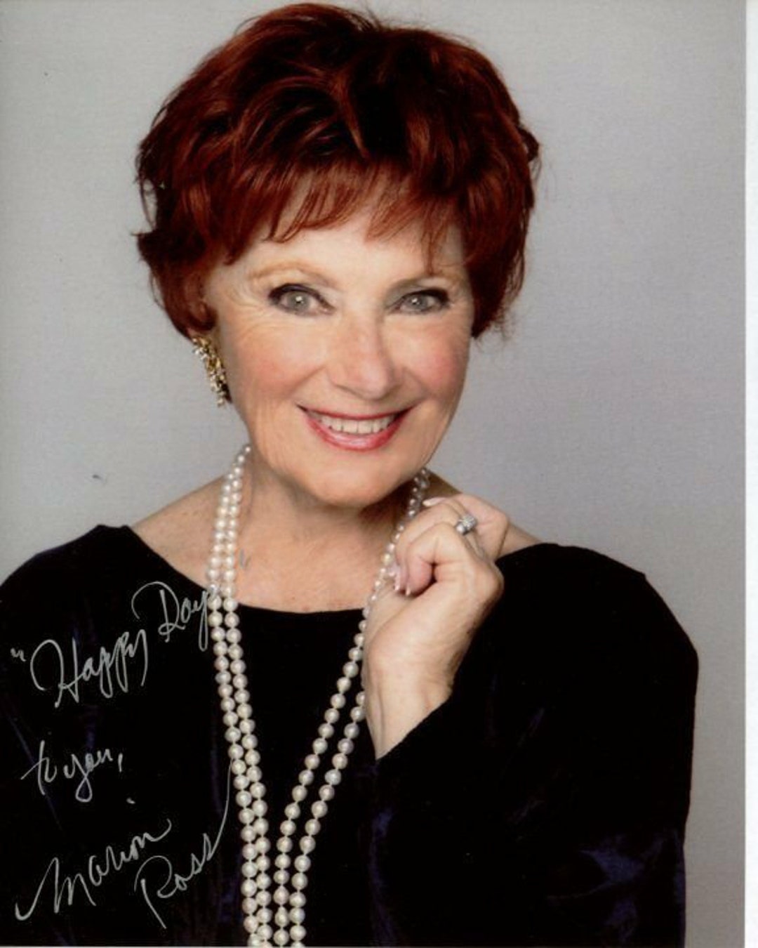 Marion Ross Signed Autographed Photo Great Happy Days Content - Etsy
