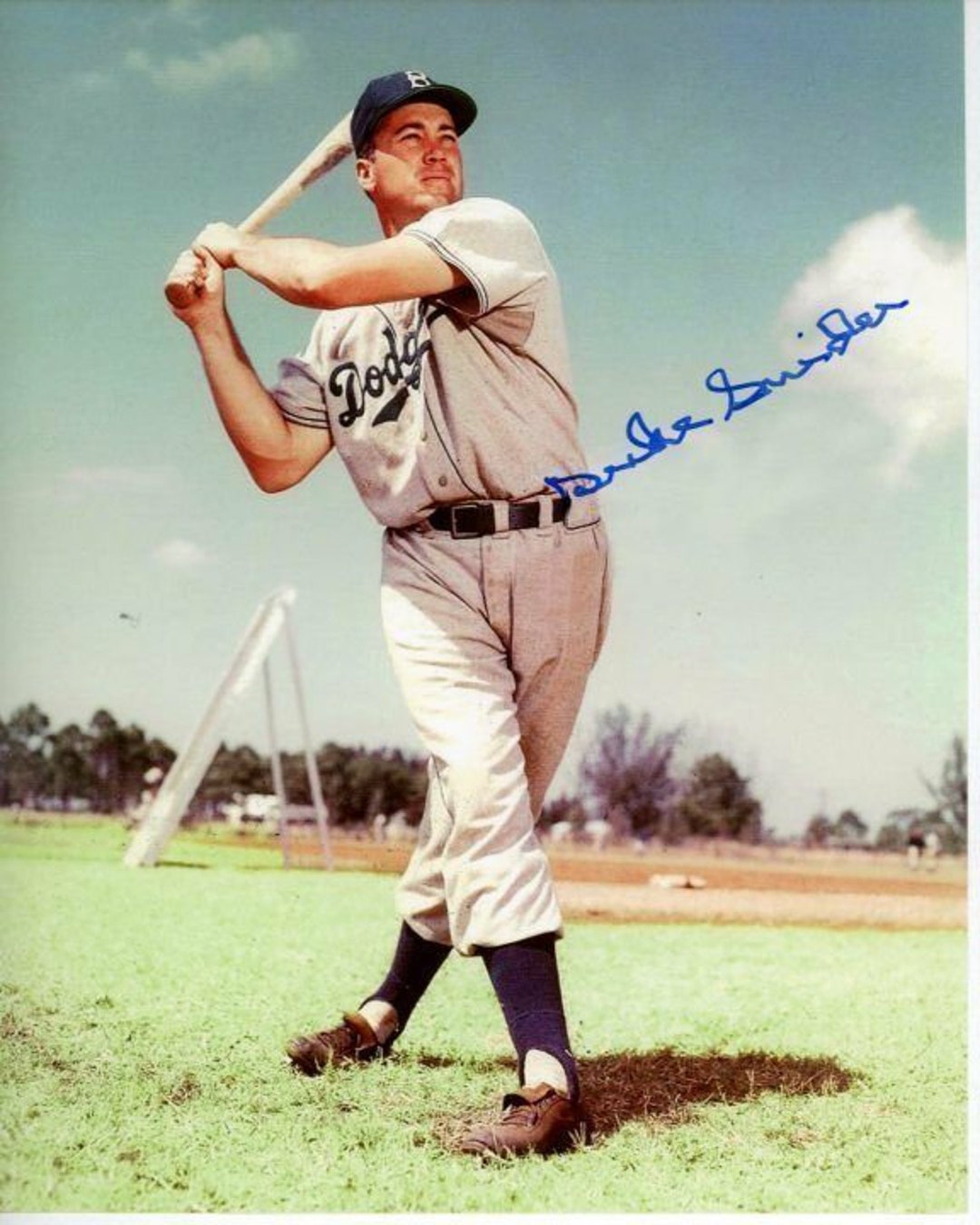 Duke Snider Signed Autographed 8x10 Mlb Brooklyn Dodgers Photo - Etsy