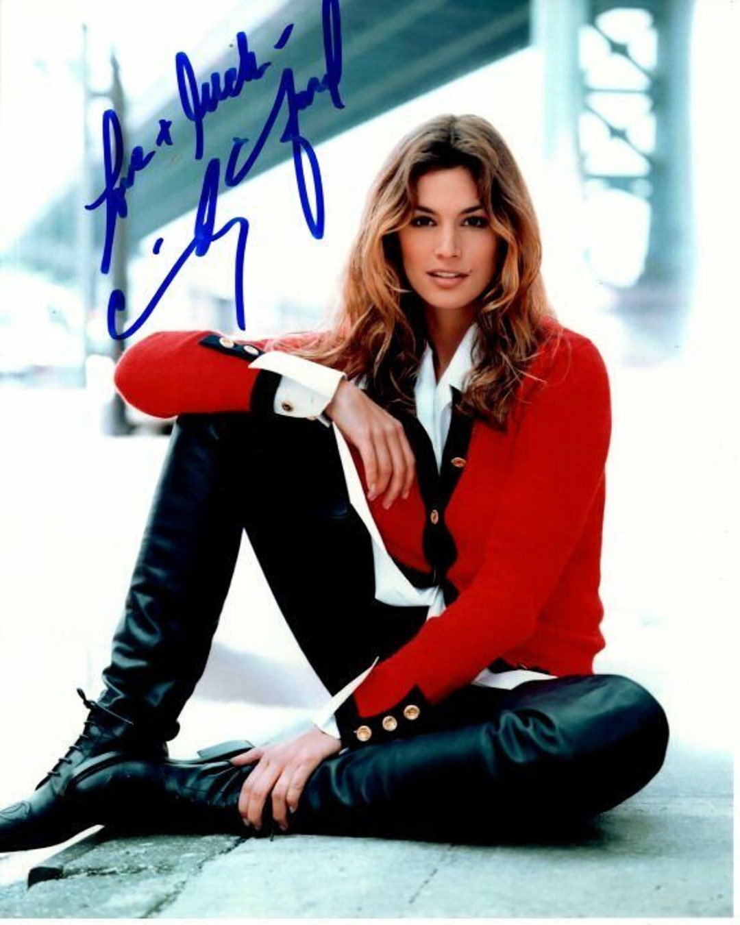 Cindy Crawford Signed Autographed 8x10 Photo Great Content - Etsy