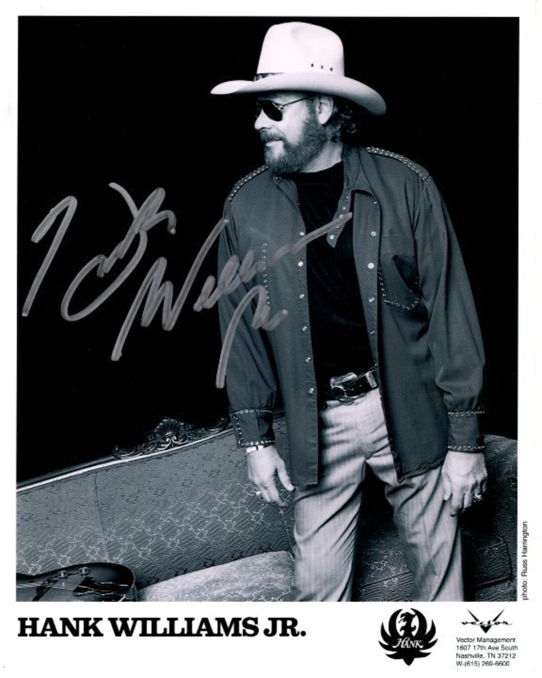 Hank Williams Jr. Signed Autographed 8x10 Original Press Agency Photo ...