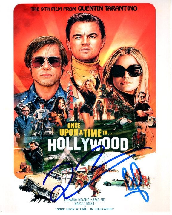 Brad Pitt and Quentin Tarantino Signed Autographed 8x10 Once Upon A ...