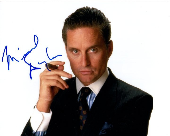 Michael Douglas Signed Autographed 8x10 Wall Street Gordon Gekko Photo ...