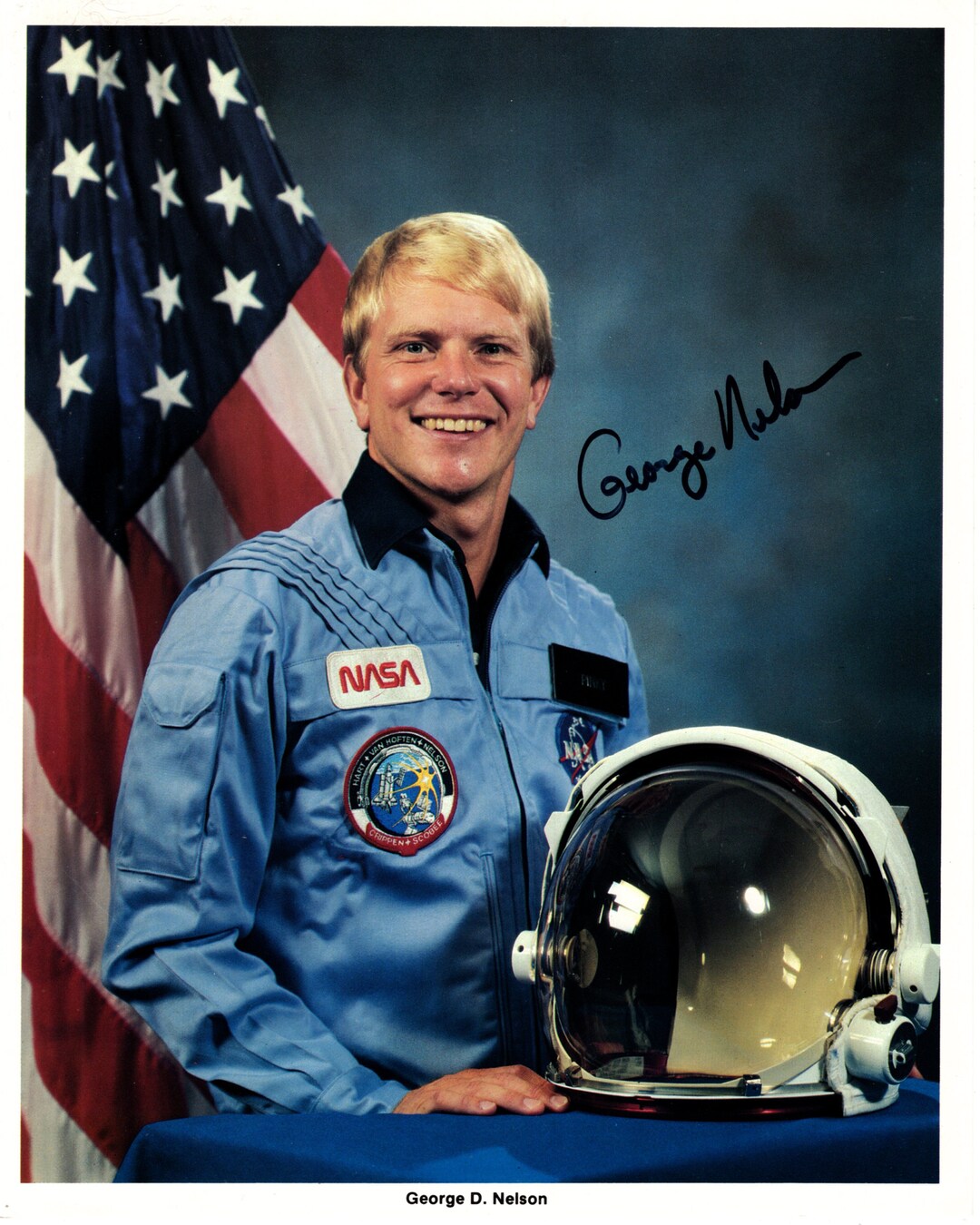 George D. Nelson Signed Autographed 8x10 Nasa Astronaut Litho Photo - Etsy
