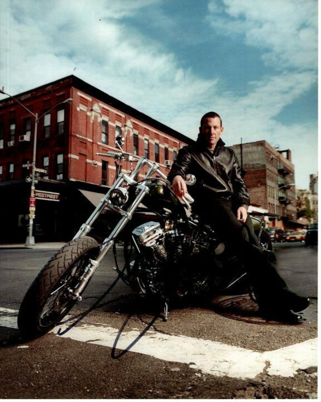 Lance Armstrong Signed Autographed 8x10 Motorcycle Photo - Etsy