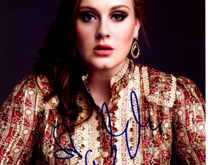 Signed ADELE Laurie Blue Atkins Autographed Photo With COA - Etsy