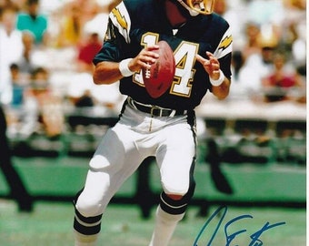 Dan Fouts Signed 8x10 Nfl Football San Diego Chargers Photo W/ Hologram ...
