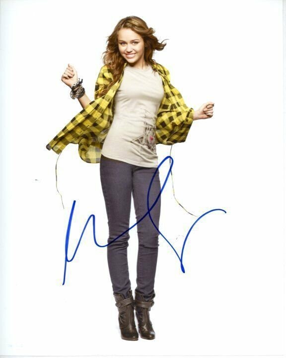 Miley Cyrus Signed Autographed Photo - Etsy
