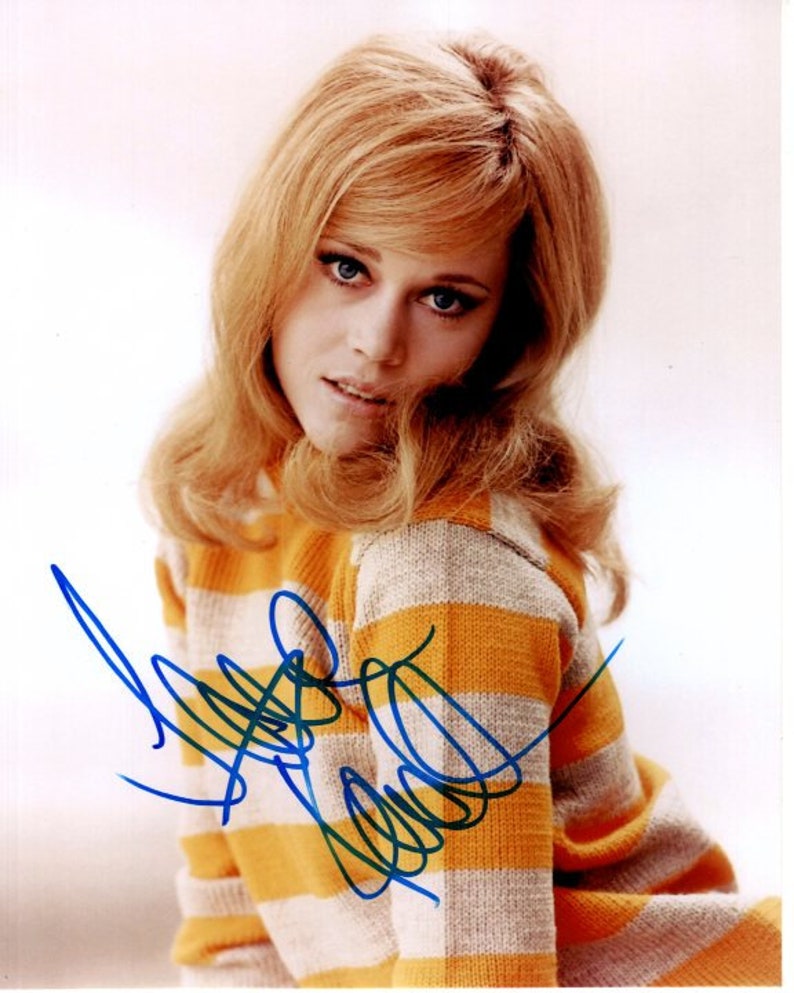 Jane Fonda Signed Autographed 8x10 Photo - Etsy