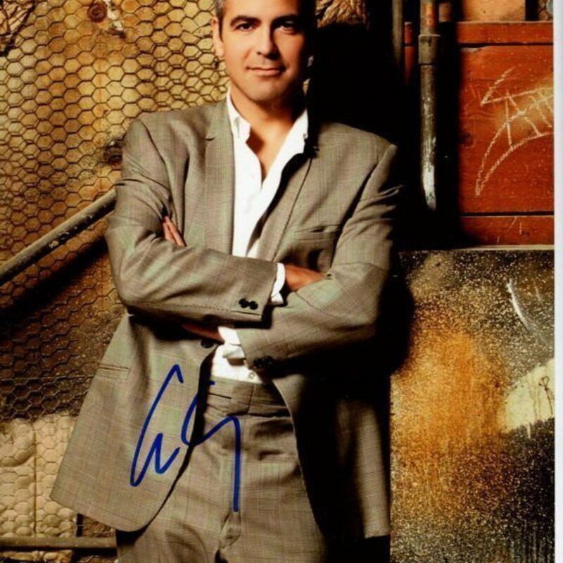 George Clooney Autograph - Etsy
