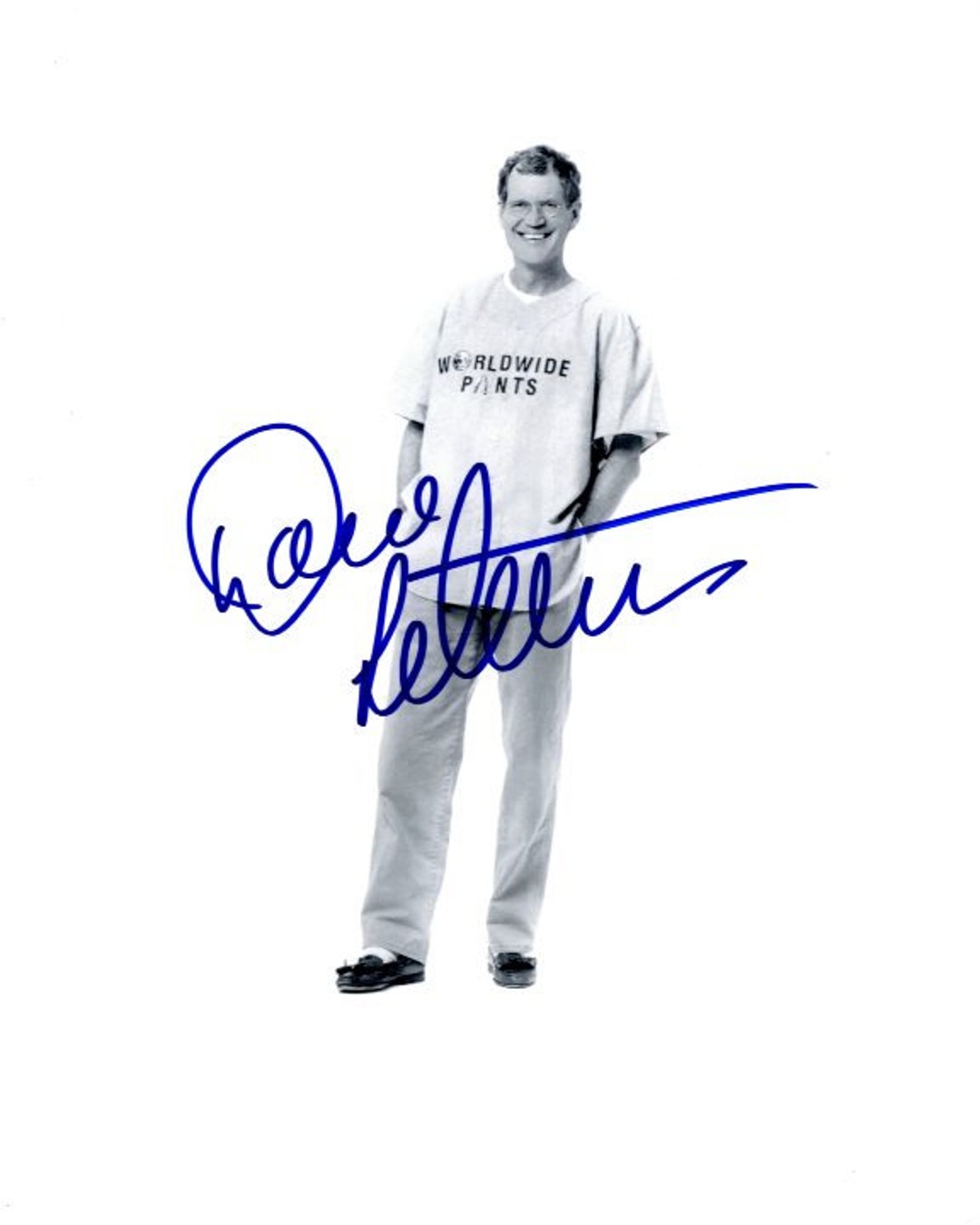 David Letterman Signed Autographed 8x10 Late Show With David Letterman ...