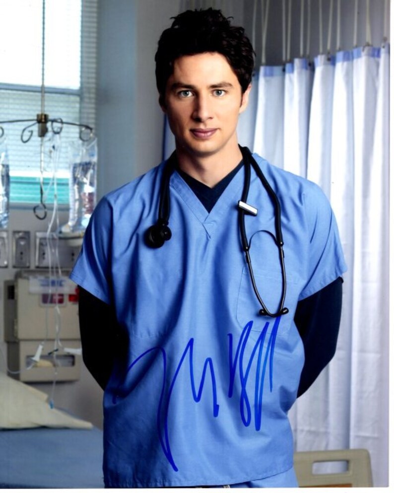 Zach Braff Signed Autographed 8x10 Scrubs Dr. John J.d.d Dorian Photo ...
