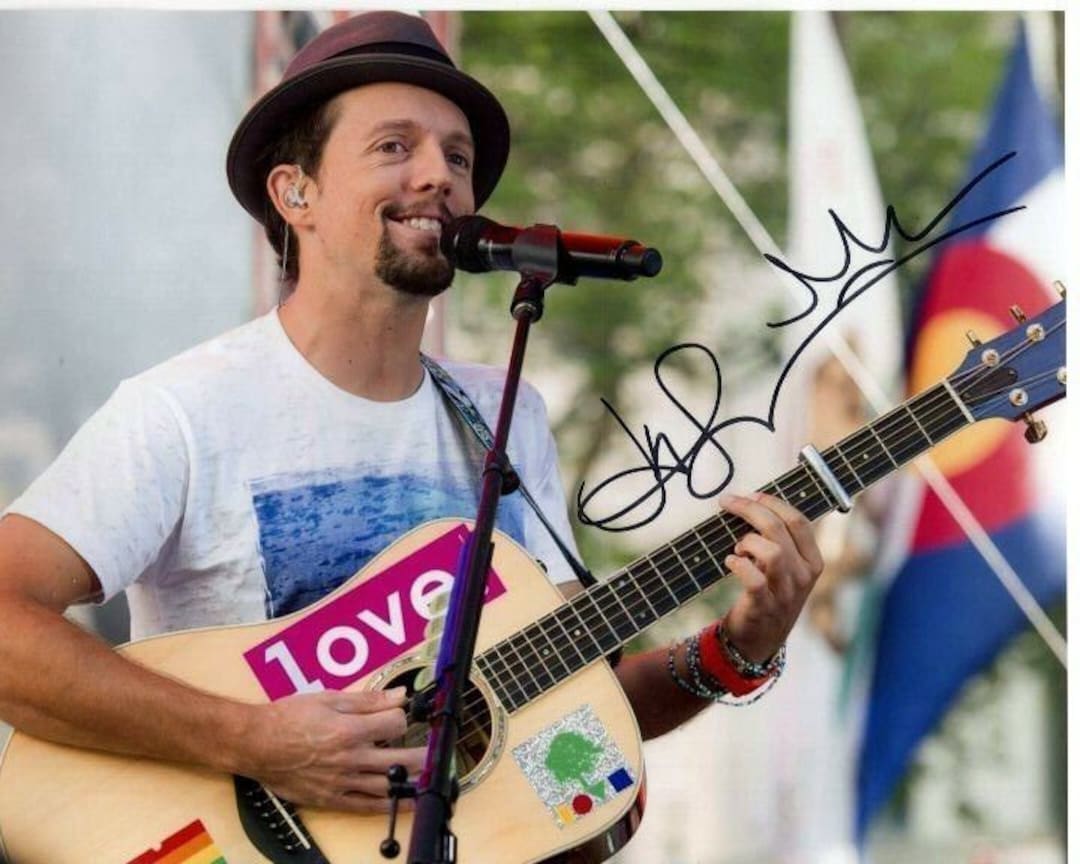 Jason Mraz Signed Autographed 8x10 Photo - Etsy