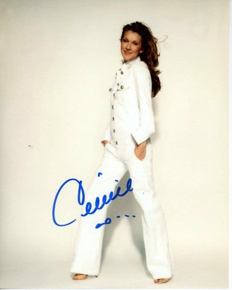 Celine Dion Signed Autographed 8x10 Photo - Etsy