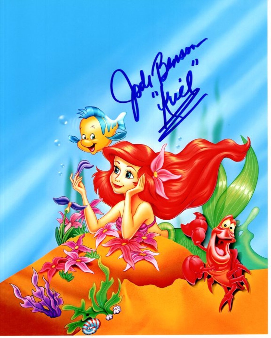 Jodi Benson Signed Autographed 8x10 Disney the Little Mermaid Ariel ... Jodi Benson Signed Autographed 8x10 Disney the Little Mermaid Ariel ...