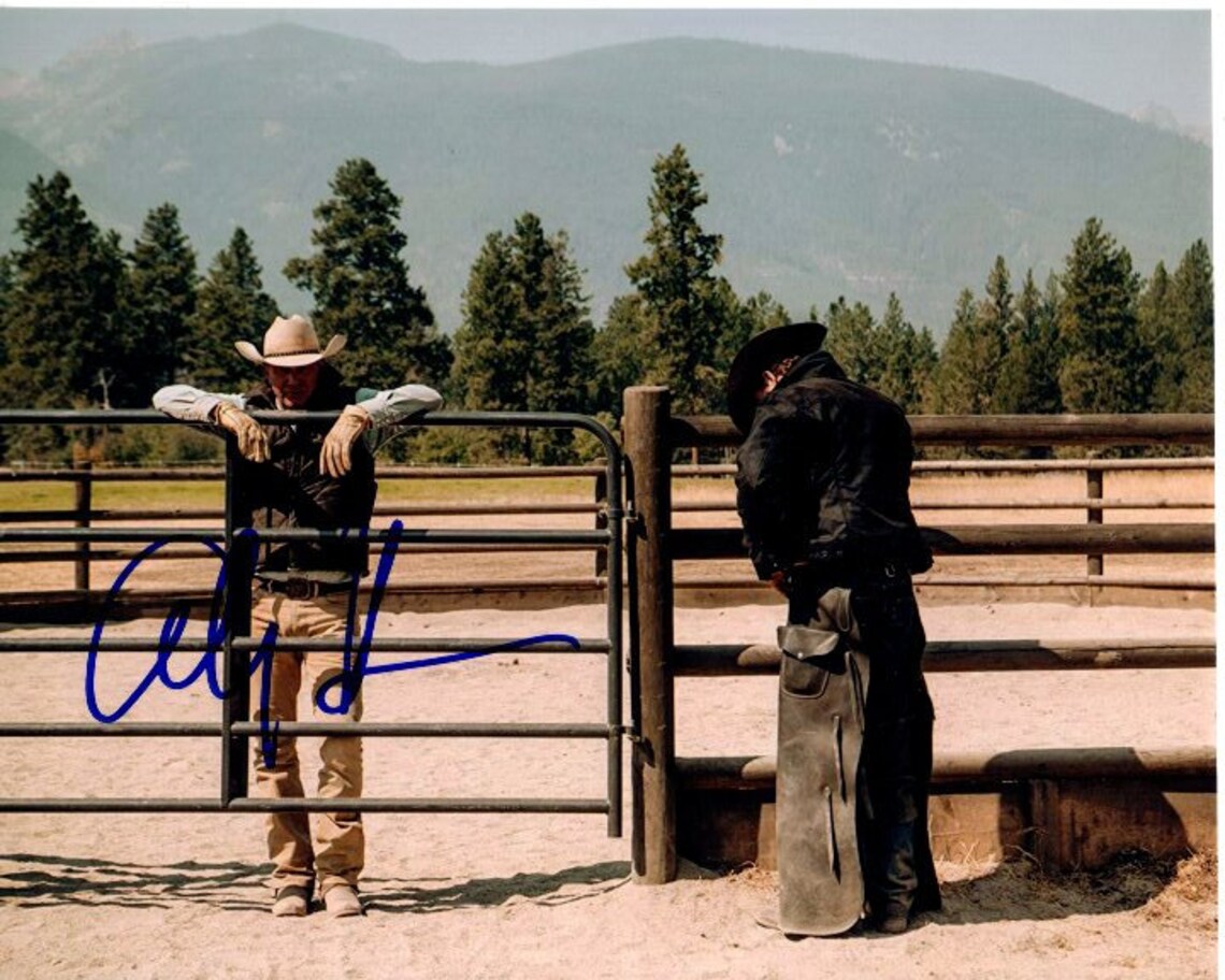 Cole Hauser Signed Autographed 8X10 Yellowstone Rip Wheeler W/ Kevin ...