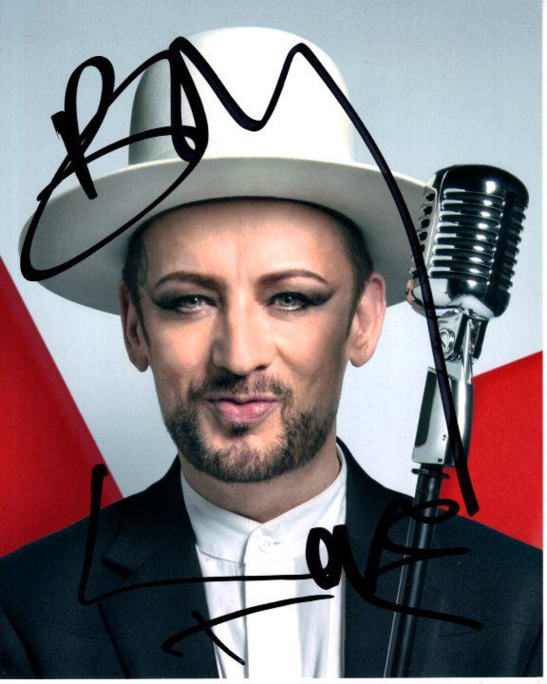 Boy George Signed Autographed 8x10 Photo - Etsy