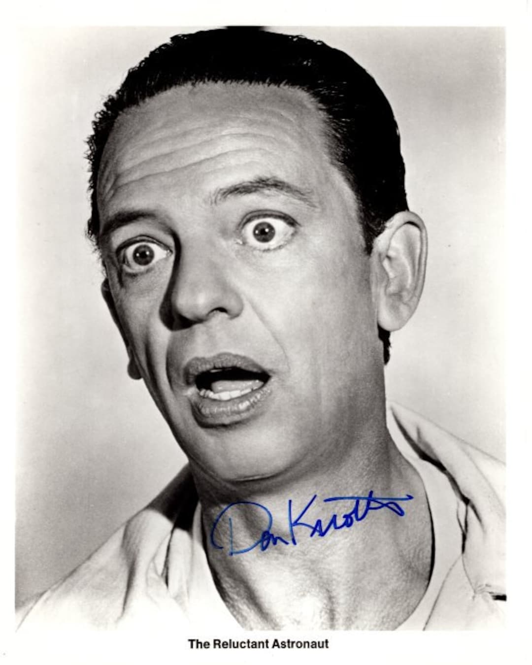 Don Knotts Signed Autographed 8x10 the Reluctant Astronaut Roy Fleming ...