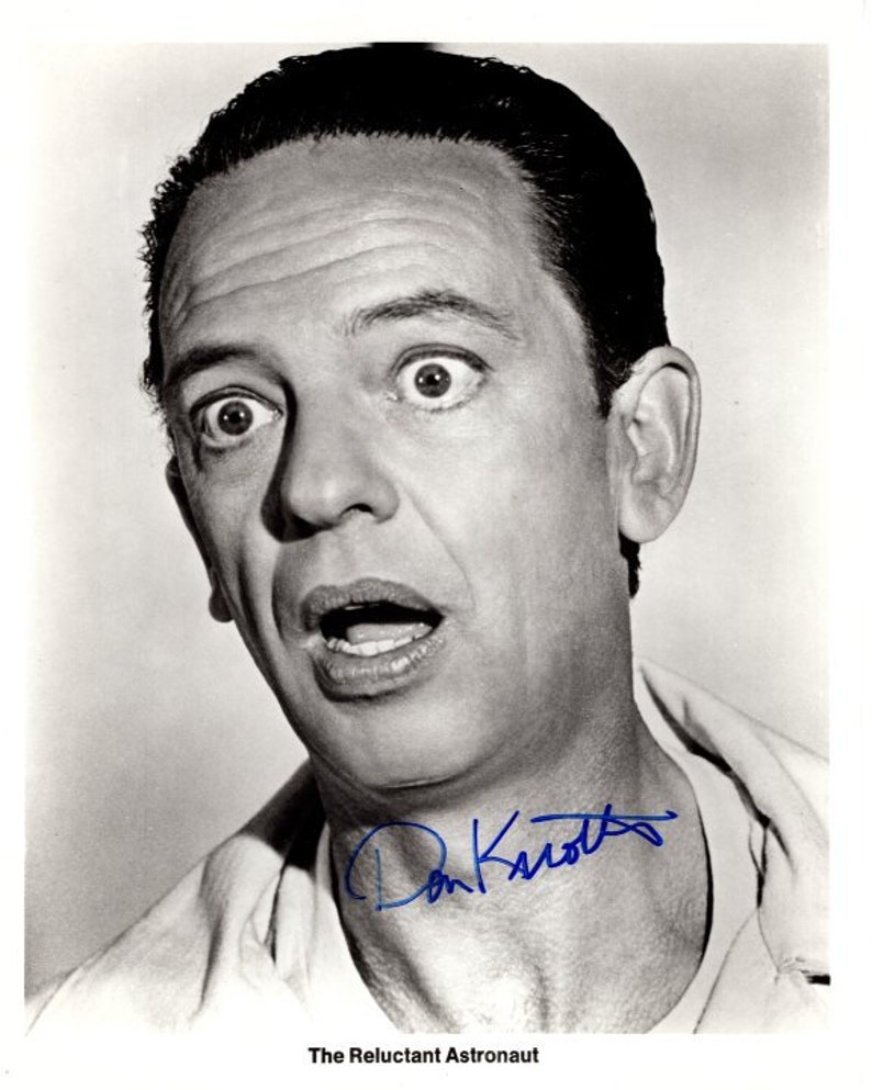 Don Knotts Signed Autographed 8x10 the Reluctant Astronaut Roy Fleming ...