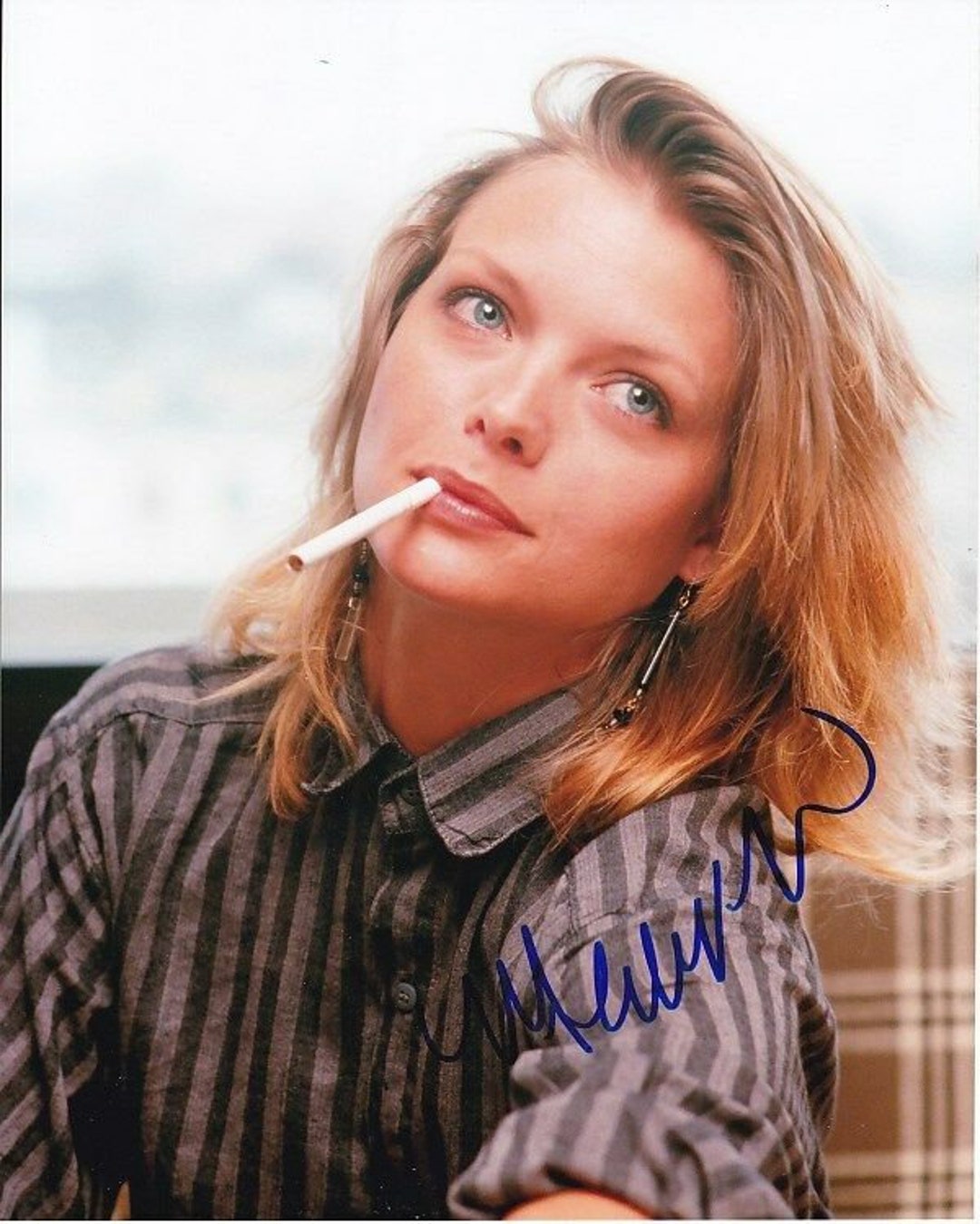 Michelle Pfeiffer Signed Autographed Smoking Photo - Etsy