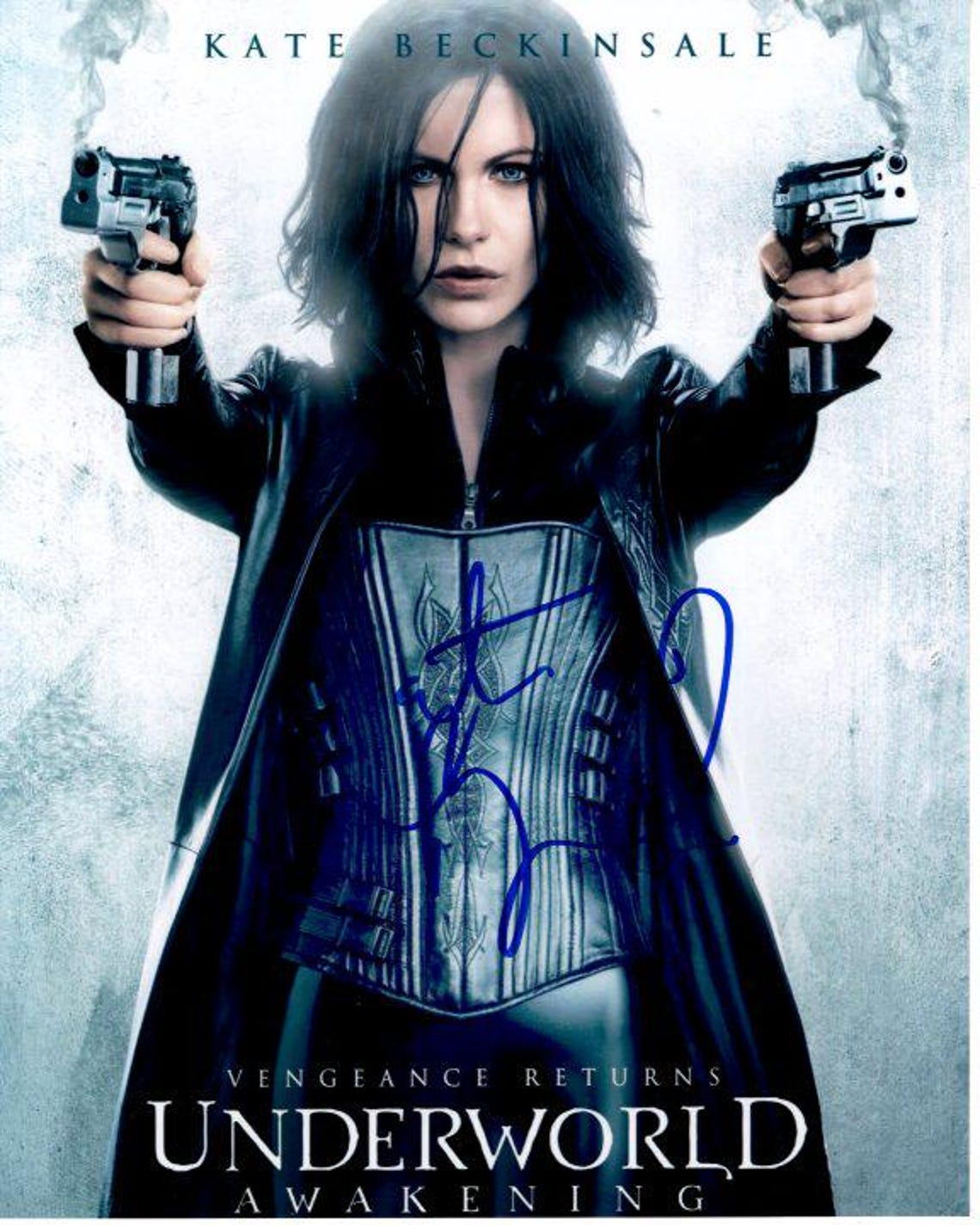 Kate Beckinsale Signed Autographed 8x10 Underworld Awakening Selene ...