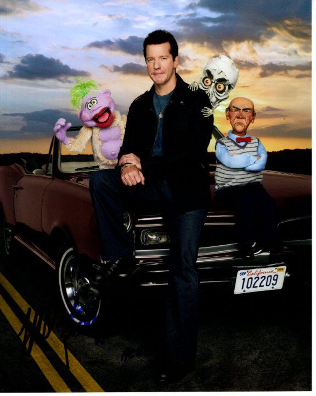 Jeff Dunham Signed Autographed 8x10 Walter, Peanut and Achmed Photo - Etsy
