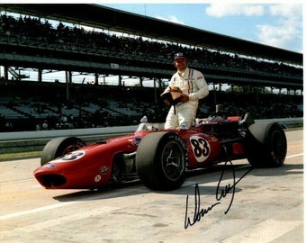 Affordable & Ready For Display Race Car Driver 4x6 Color Photo Hand ...