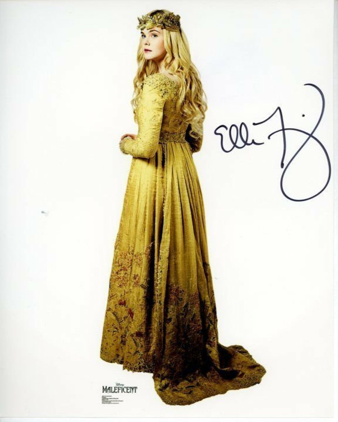 Elle Fanning Signed Autographed 8x10 Maleficent Aurora Photo - Etsy