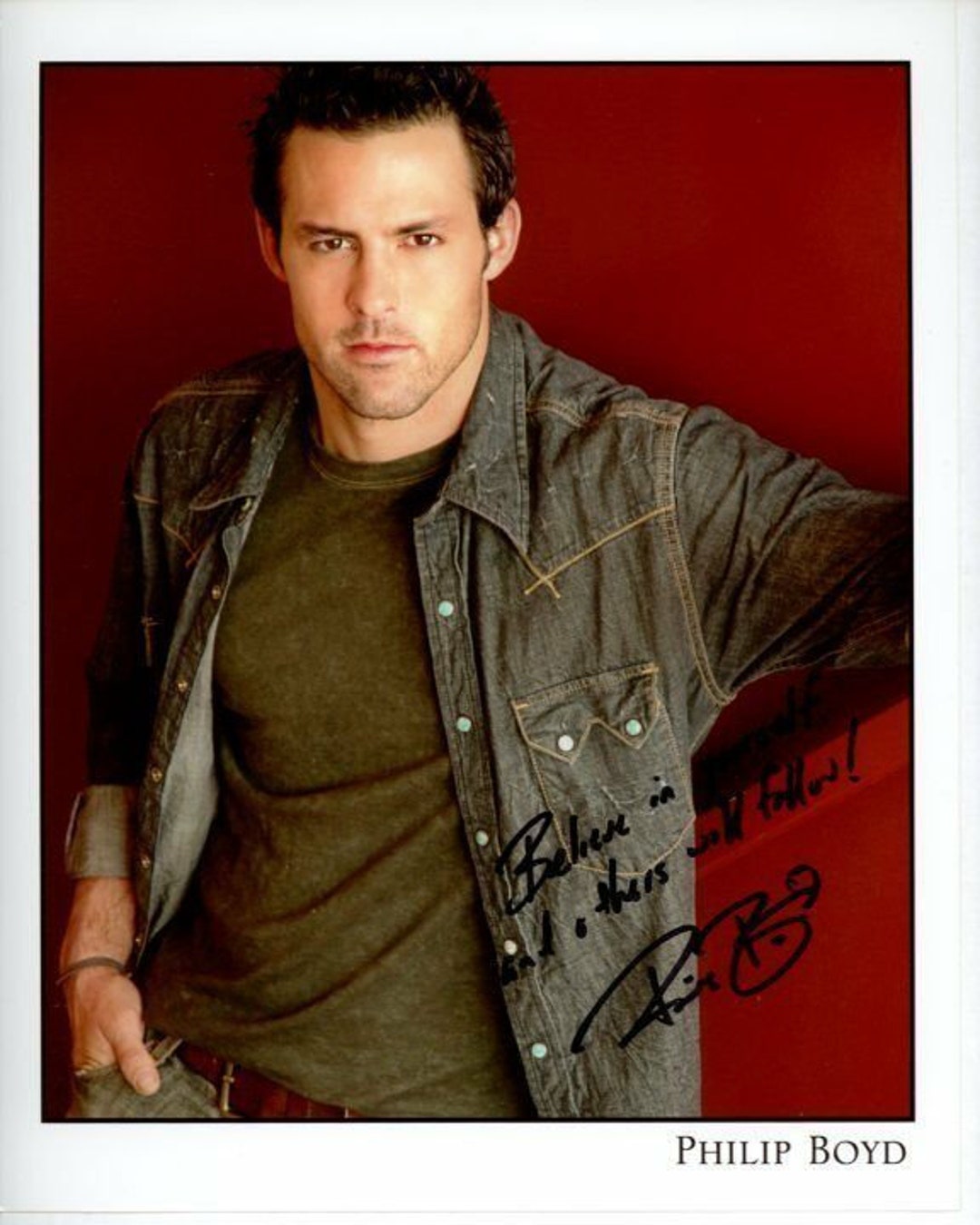 Philip Boyd Signed Autographed Photo Great Content - Etsy