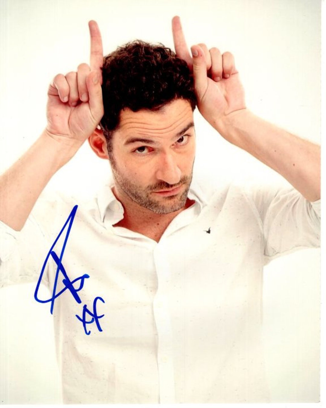 Tom Ellis Signed Autographed 8x10 Lucifer Photo - Etsy