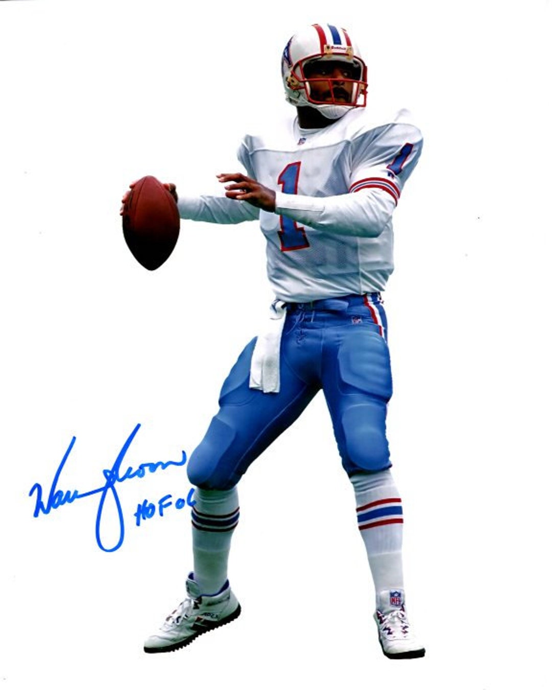 Warren Moon Signed Autographed Nfl Houston Oilers Photo - Etsy