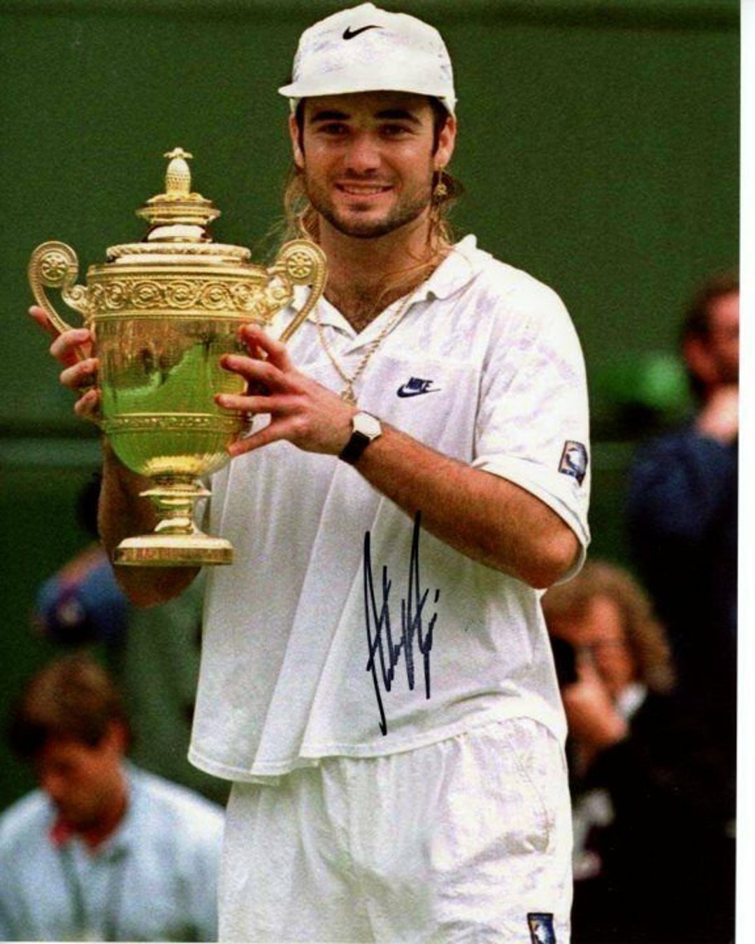 Andre Agassi Signed Autographed 8x10 Tennis Photo - Etsy