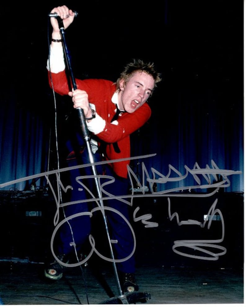 Johnny John Lydon Rotten Signed Autographed 8x10 Sex Pistols Photo - Etsy
